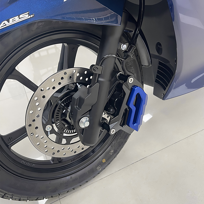 Chekis正品适用UHR150下泵盖改装配件前轮刹车卡钳保护罩铝合金_虎窝淘