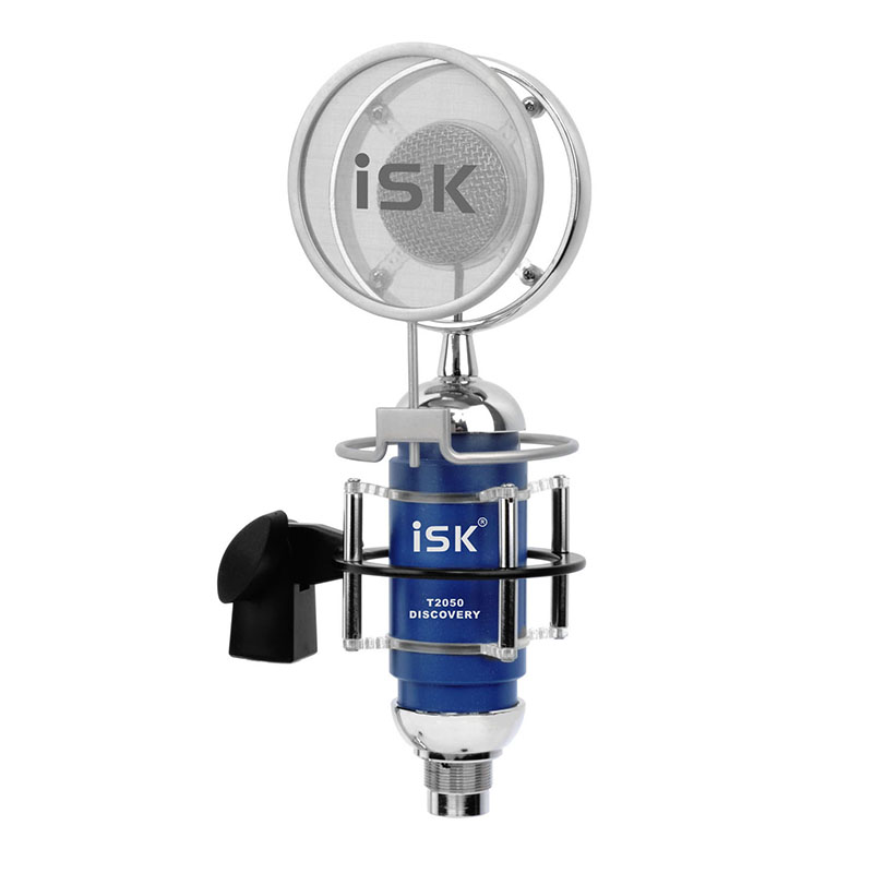 包邮ISK T2050小奶瓶电容麦克风网络K歌电脑录音话筒主播YY喊麦_虎窝淘