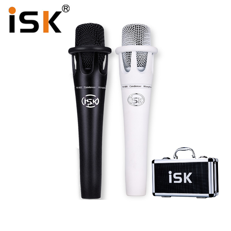 ISK YX-800手持电容麦克风手机电脑K歌录音话筒直播设备声卡套装_虎窝淘