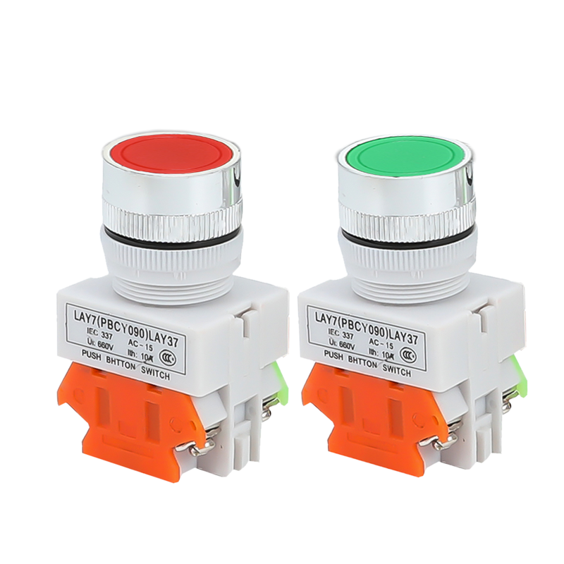 LAY37/LAY7 PBC/Y090/LA125D按钮启动启停蘑菇头急停钥匙旋钮平钮_虎窝淘