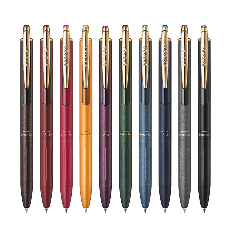美橙文具日本ZEBRA斑马JJ56金属版按动中性笔商务签字水笔0.4/0.5_虎窝淘