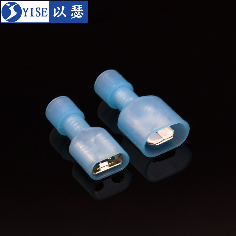 6.3插簧插片尼龙绝缘接头电线连接器公母对插接线端子快速对接头_虎窝淘