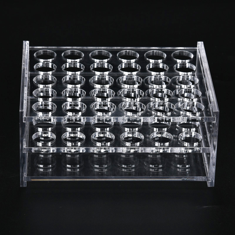 有机试管架 18.5mm*30孔塑料试管架有机玻璃架子实验室耗材器材_虎窝淘