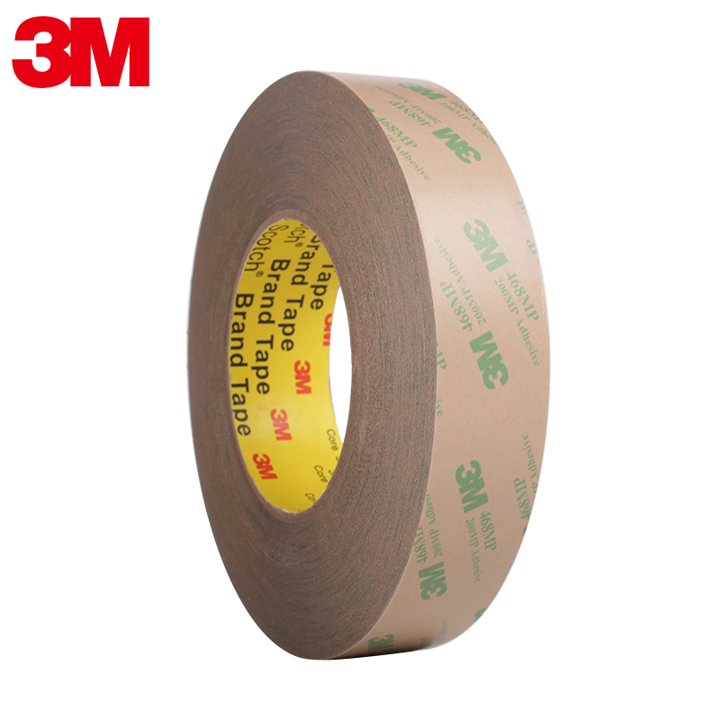 3m468MP双面胶透明200MP无基材强力超薄耐高温无痕高粘双面胶带55米3M创意两面粘贴胶纸可粘成球形减压胶带_虎窝淘