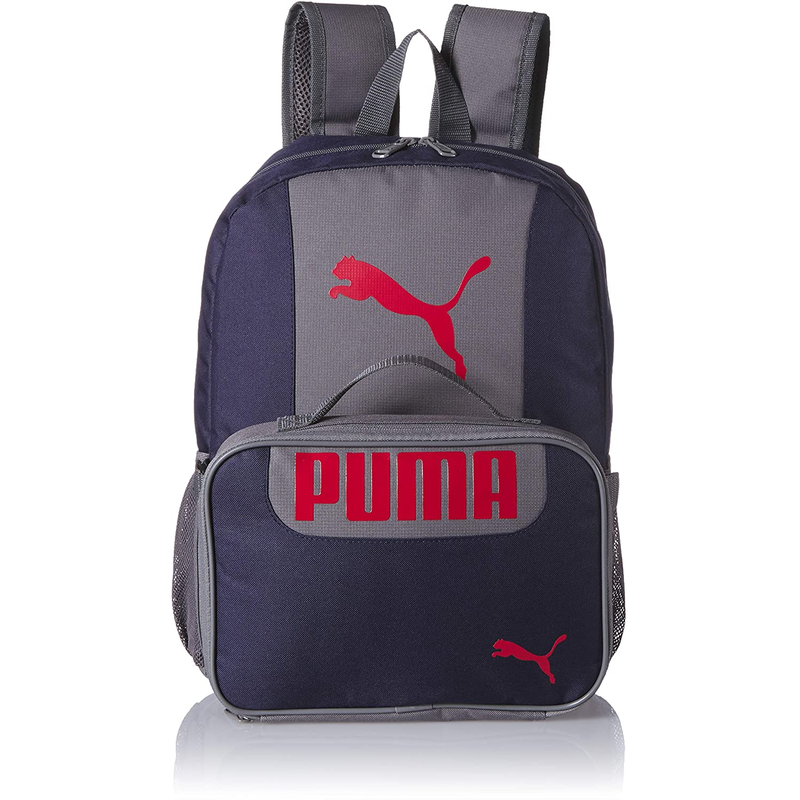 PUMA彪马背包和午餐套装 2022新款大容量学生双肩包书包_虎窝淘