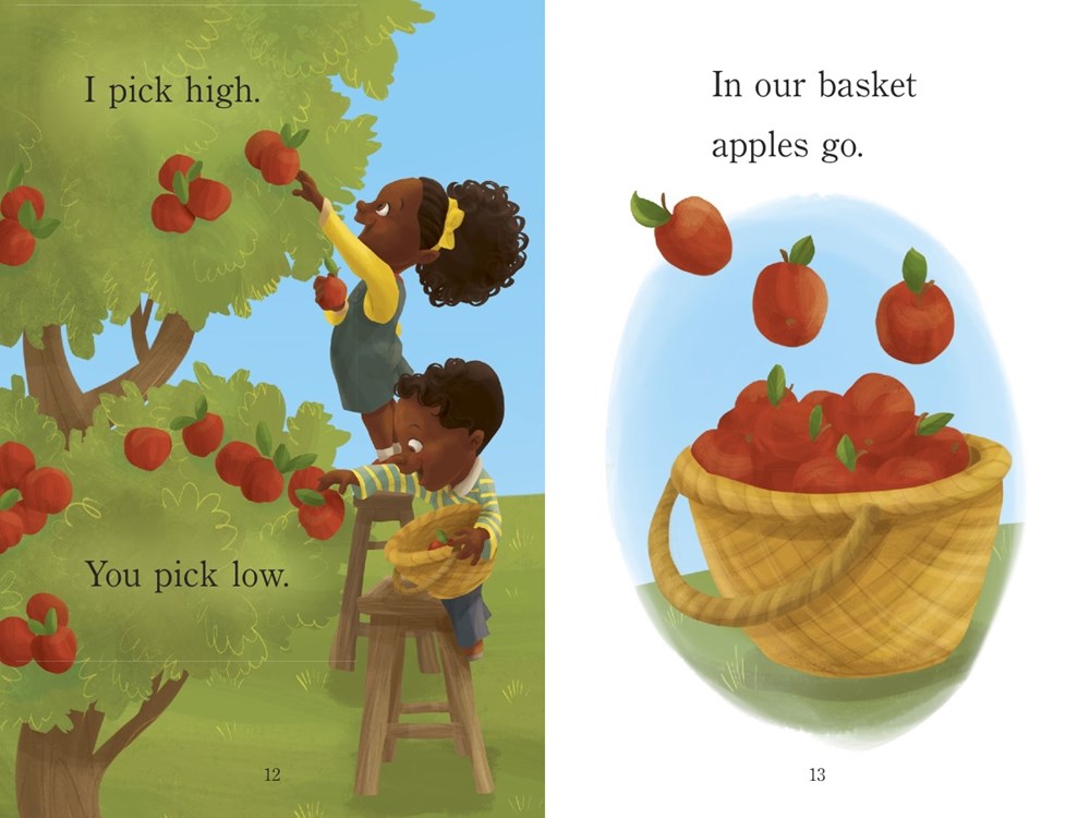 【外图原版】进口英文 APPLE PICKING DAY!(STEP 1)摘苹果日！Step Into Reading_虎窝淘