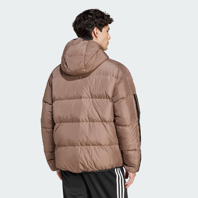 Adidas Adidas double -sided wearing down jacket jacket 2024 Winter male ...