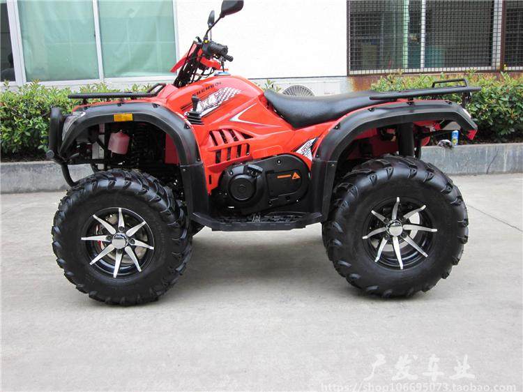 500cc沙滩车大型ATV四轮越野摩托车四驱水冷无极变速差速器轴传动_虎窝淘