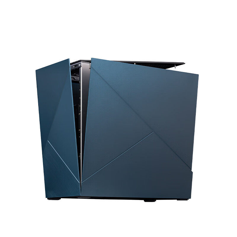 ABEE M19 AS Enclosure银/蓝色M-ATX全铝机箱240水冷 CNC工艺19L_虎窝淘