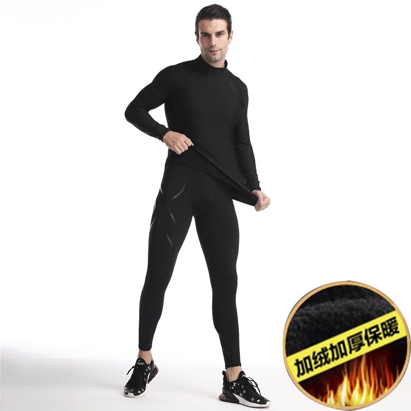 ZAXU春夏速干压缩健身服套装休闲运动户外保暖速干套装_虎窝淘