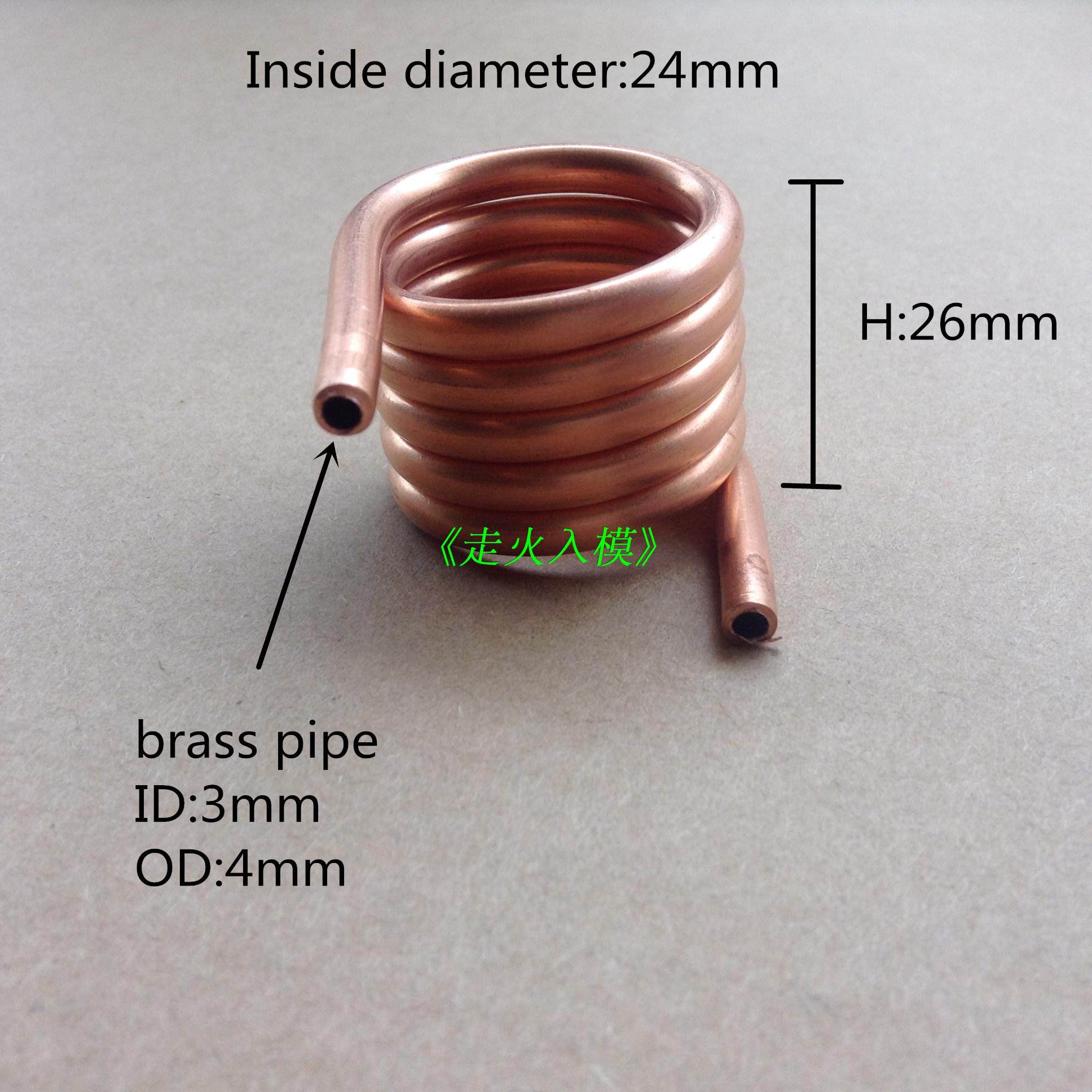 无刷电机B2030 2040 2440水冷散热铜管散热器散热片 370水冷圈_虎窝淘