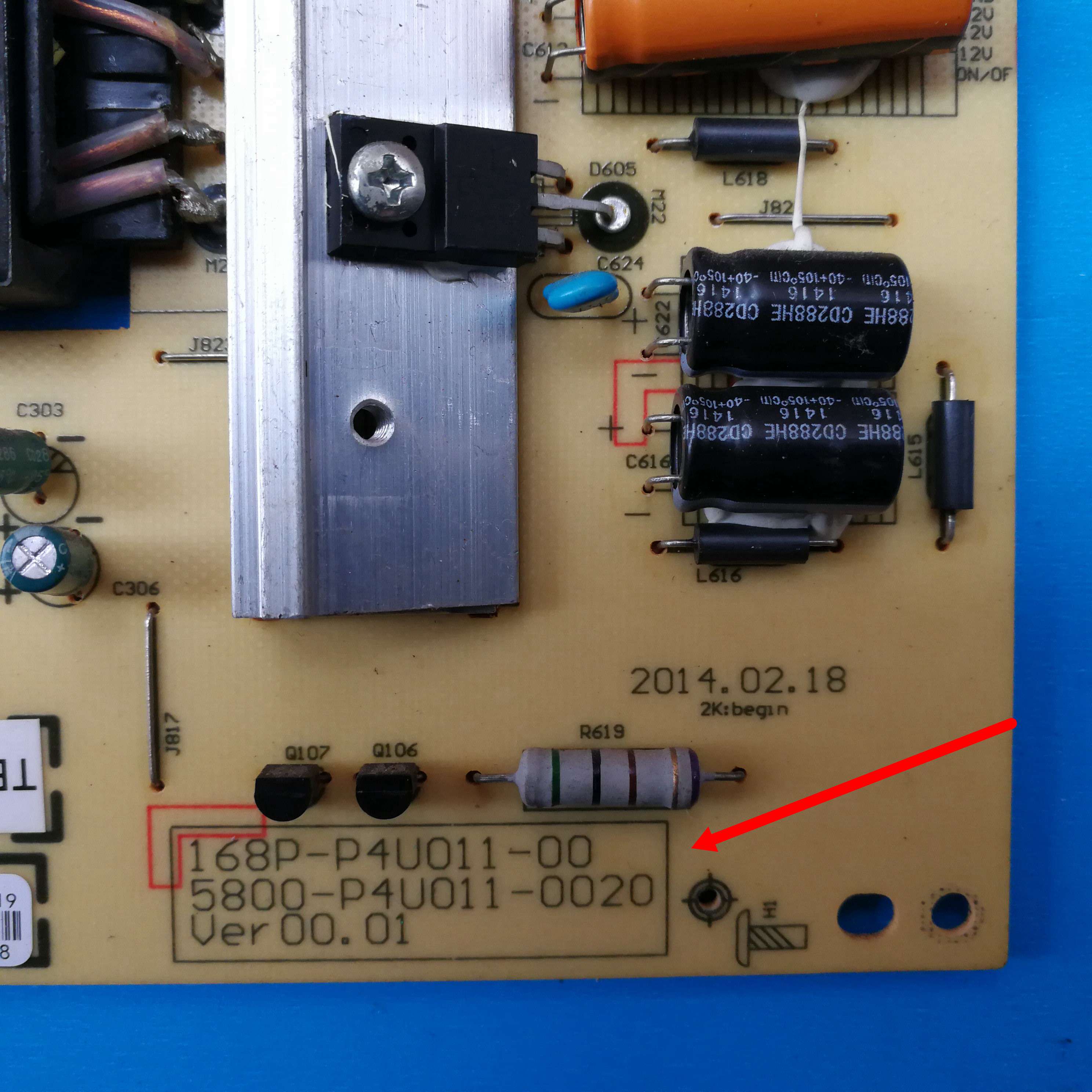 原装创维49E510E/49E390E电源板168P 00/02 5800-P4U011-0020_虎窝淘