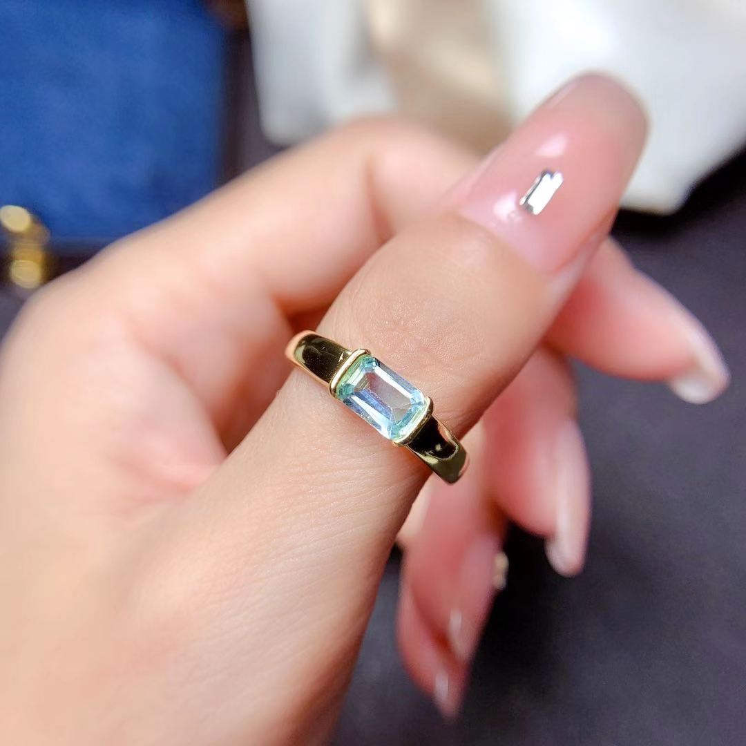 s925银饰品戒指空托枕形长方5*7mm厚实精致时尚网红轻奢活圈小众_虎窝淘