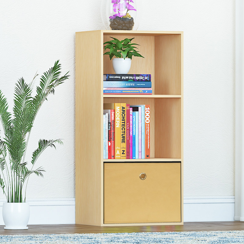 学生简易书柜小柜子储物柜落地格子柜自由组合多功能收纳柜置物柜_虎窝淘