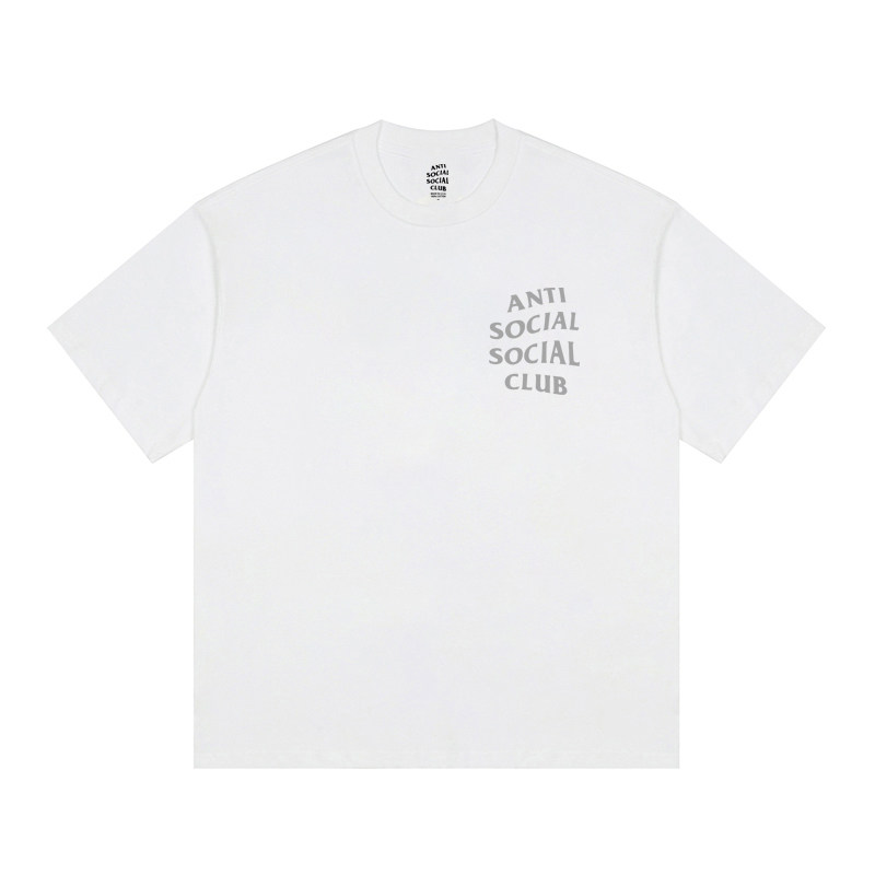 ANTI SOCIAL SOCIAL CLUB ASSC 3M反光夏季BF短袖oversize男女T恤_虎窝淘