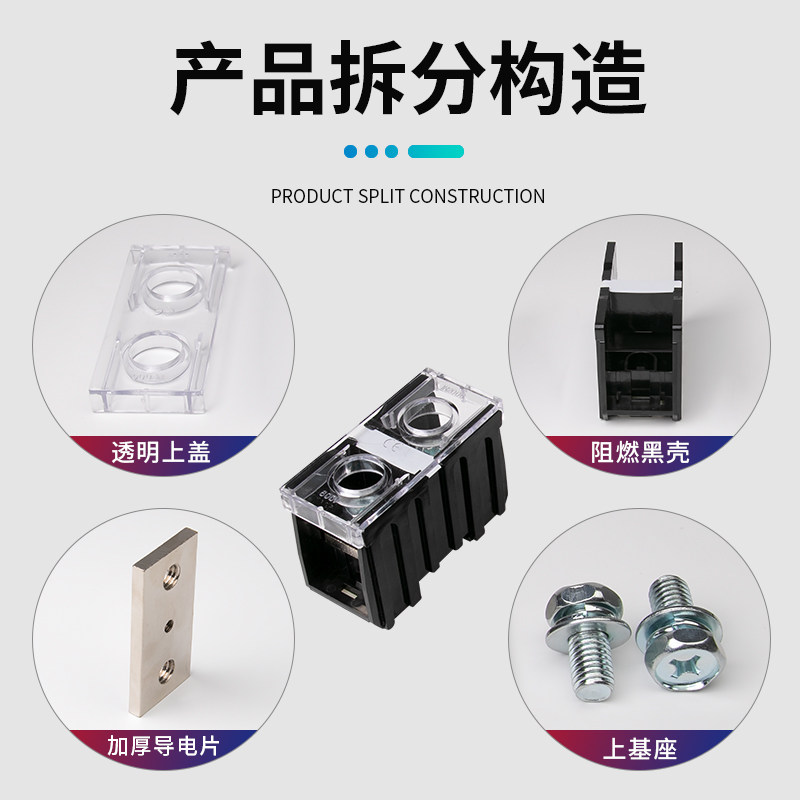 IN411导轨式接线端子IN60BK日式大功率接线座13/20/30电线接线柱_虎窝淘