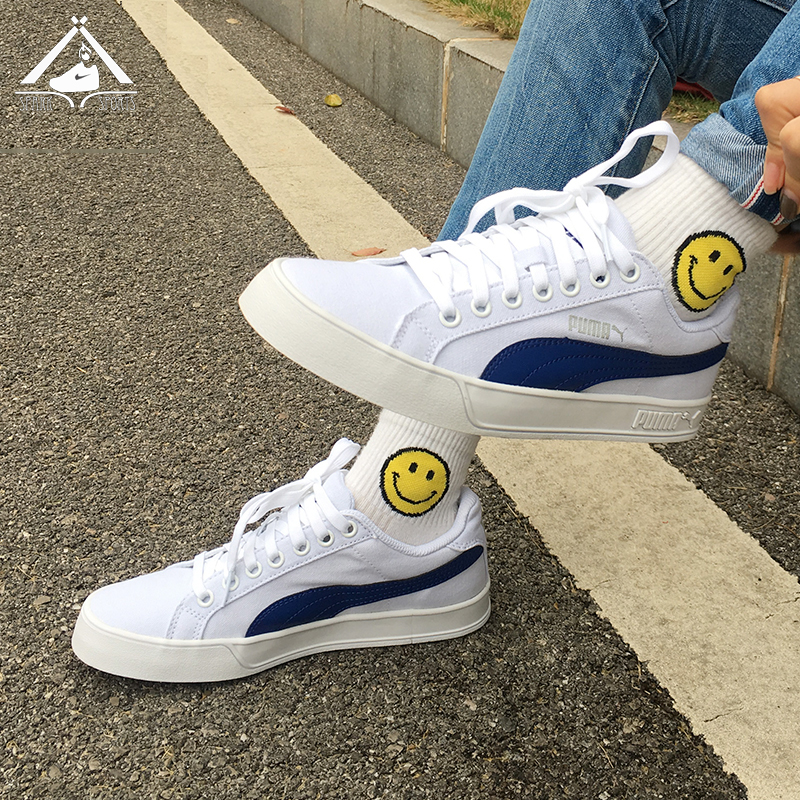 puma彪马女鞋运动鞋情侣板鞋新款小白鞋帆布鞋男鞋夏季白色365968_虎窝淘