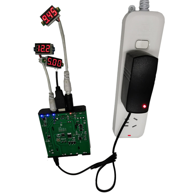 3节18650可拆卸换电池UPS免焊diy电源盒5V9V12V路由器停电宝套件_虎窝淘