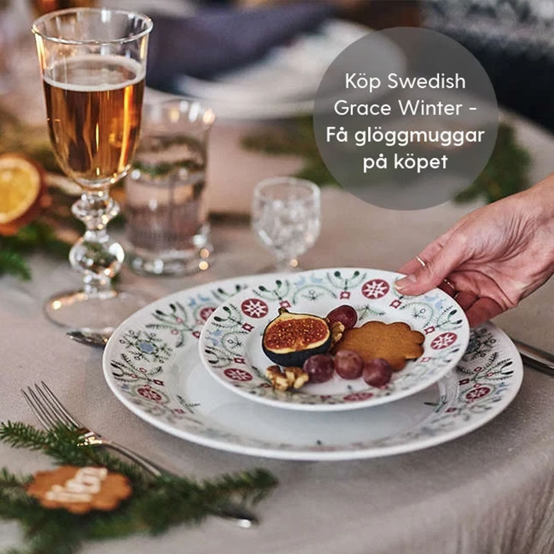 瑞典Rorstrand冬季系列Swedish Grace Winter圣诞陶瓷新年碗盘子_虎窝淘