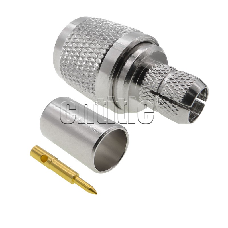 全铜材料TNC公头内螺纹内针标准公头配套SYV50-5 LMR300电缆_虎窝淘