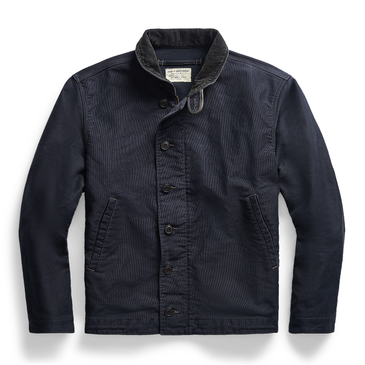 双R Jungle Cloth Deck Jacket竖坑纹复古甲板夹克外套22022308_虎窝淘
