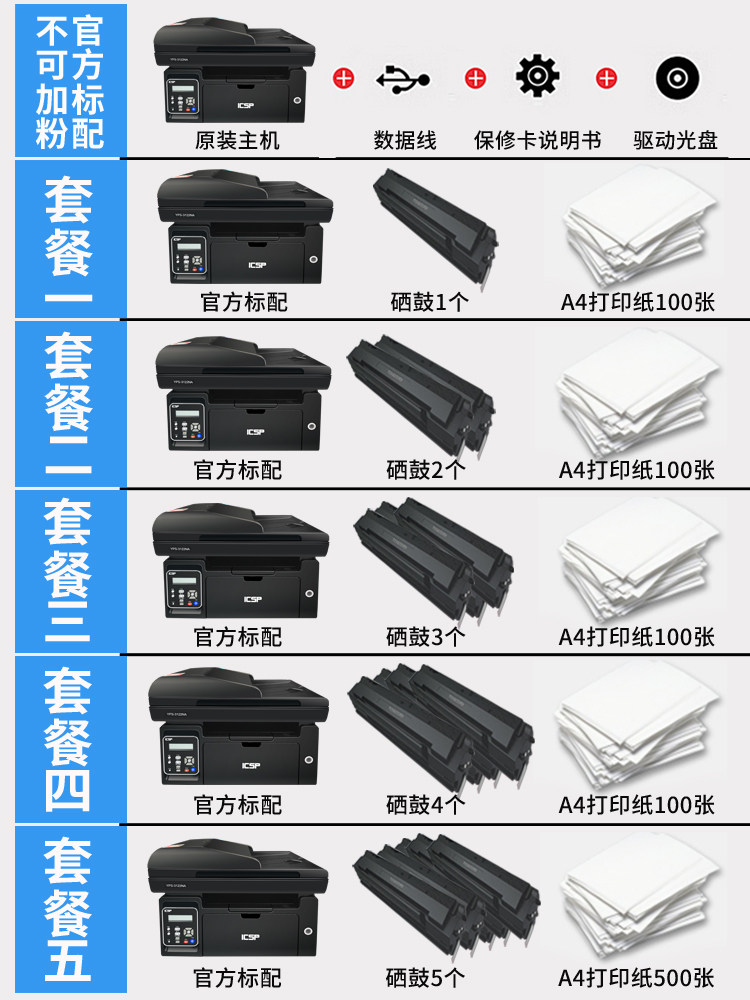 映普生（ICSP)YPS-3122NA黑白激光打印机复印件扫描一体机a4办公小型家用网络商用连续扫描自动输稿器黑金刚_虎窝淘