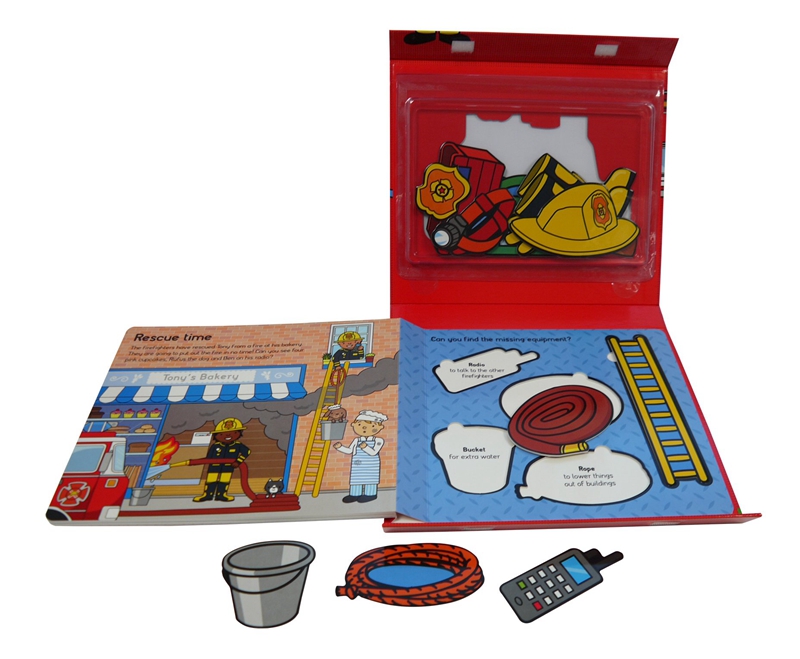 【现货】英文原版小小角色扮演家消防员Let s Pretend Firefighter 3岁以上儿童翻翻玩具书拼图游戏盒益智英语儿童玩具书籍_虎窝淘