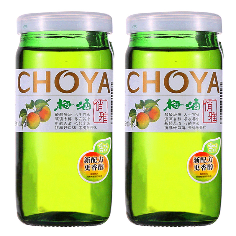梅酒俏雅梅酒CHOYA日式料理青梅酒女士梅子利口果酒160ml*2瓶包邮_虎窝淘