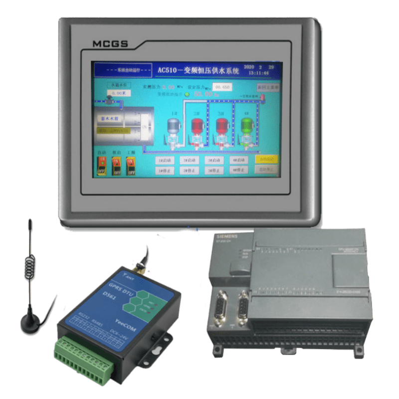 泵站水源井GPRS PLC APP远程监控系统无负压变频恒压供水控制器_虎窝淘