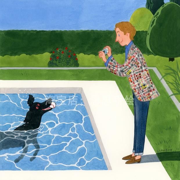 C221 Mr.Slowboy时尚男生插画电子图467张英国绅士手绘持续更新_虎窝淘