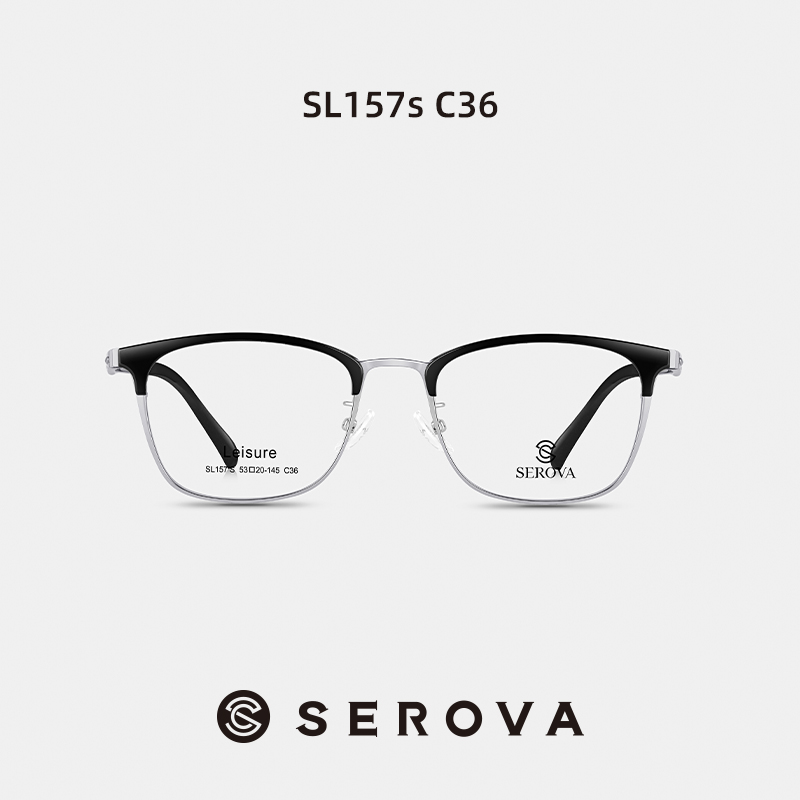 SEROVA施洛华SL157张艺兴同款时尚超轻男款眼镜架可配女近视眼镜_虎窝淘