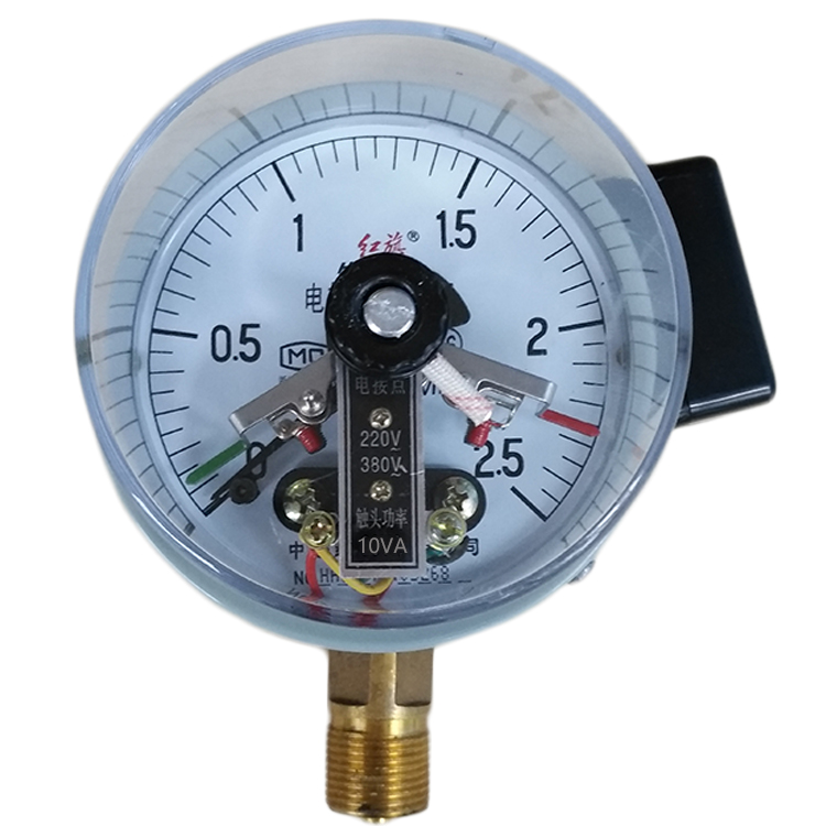 红旗YX100电接点压力表真空表水压表直接式1 1.6MPA电接点_虎窝淘