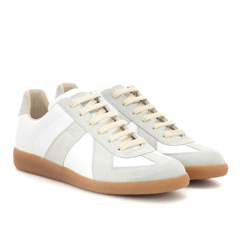 春款阿甘2022新款女鞋maison复古德训鞋系带真皮gat小白鞋休闲_虎窝淘