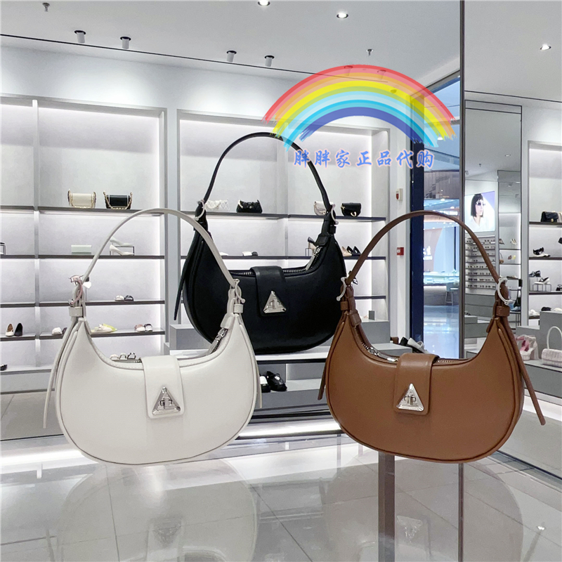 CHARLESKEITHCK2-50271205简约拉链单肩腋下斜挎包马鞍包通通用款女包