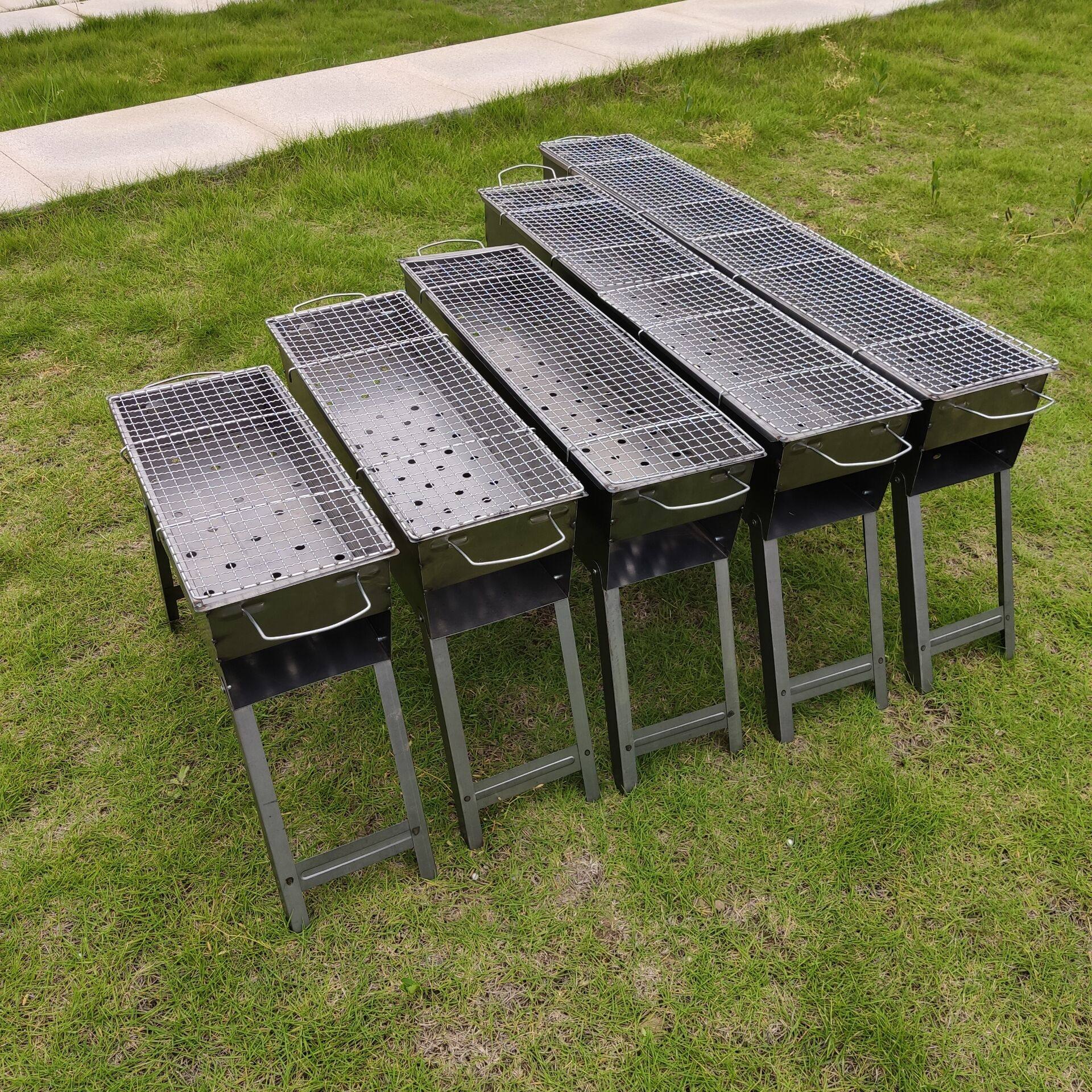 烧烤炉烧烤架户外家用折叠便携木炭3-5人大号加厚烤炉烤肉架烤箱_虎窝淘