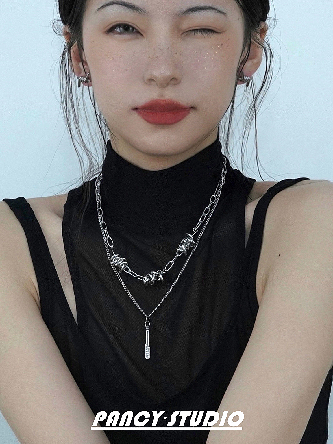 PANCY荆棘缠绕项链小众设计轻奢嘻哈锁骨链高级感2022新款男女INS_虎窝淘