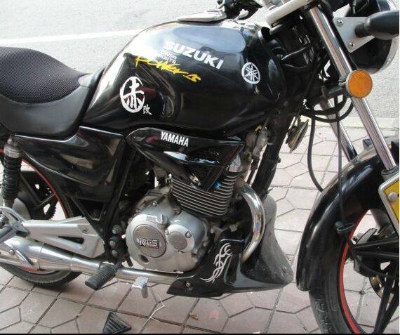 摩托车导流罩雅马哈铃木en125-2f配件3f改装飞肯天剑通用下导流罩_虎窝淘