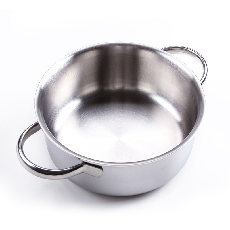 Kisag 16cm小火锅锅一人一锅燃气电磁炉通用小锅三层锅不糊底_虎窝淘