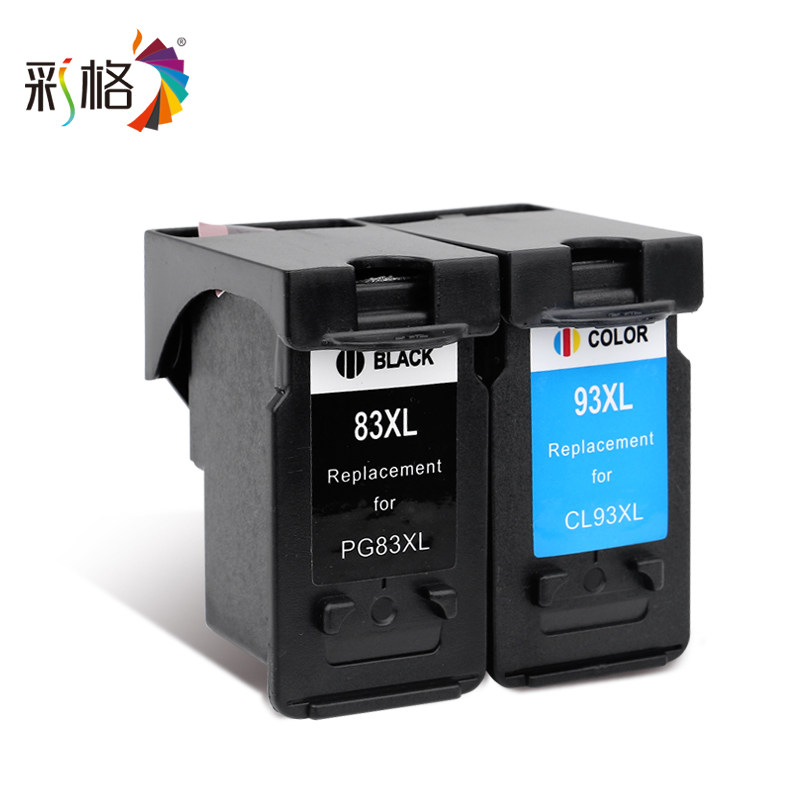 彩格适用佳能PG-83墨盒PG-83 CL-93黑色E618 E518 E608 E510彩色喷墨一体机打印机墨盒大容量_虎窝淘