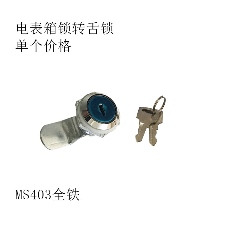 MS402开关电表箱锁转舌锁403柜锁机柜门锁配电柜锁控制_虎窝淘