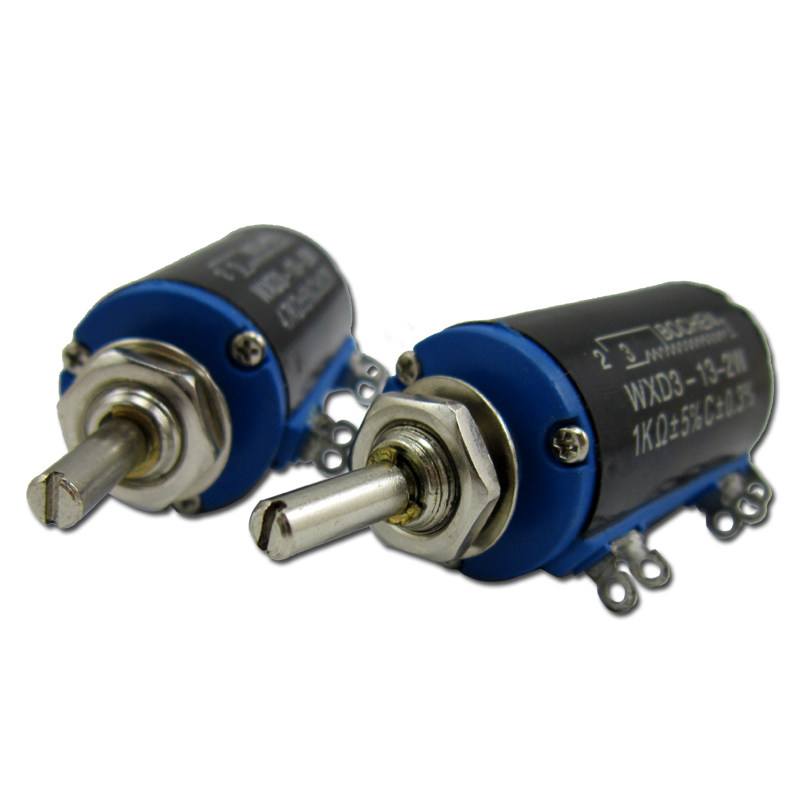 WXD3-12多圈线绕可调电阻变阻电位器2W5圈2K2/4K7/10K等调速变频_虎窝淘