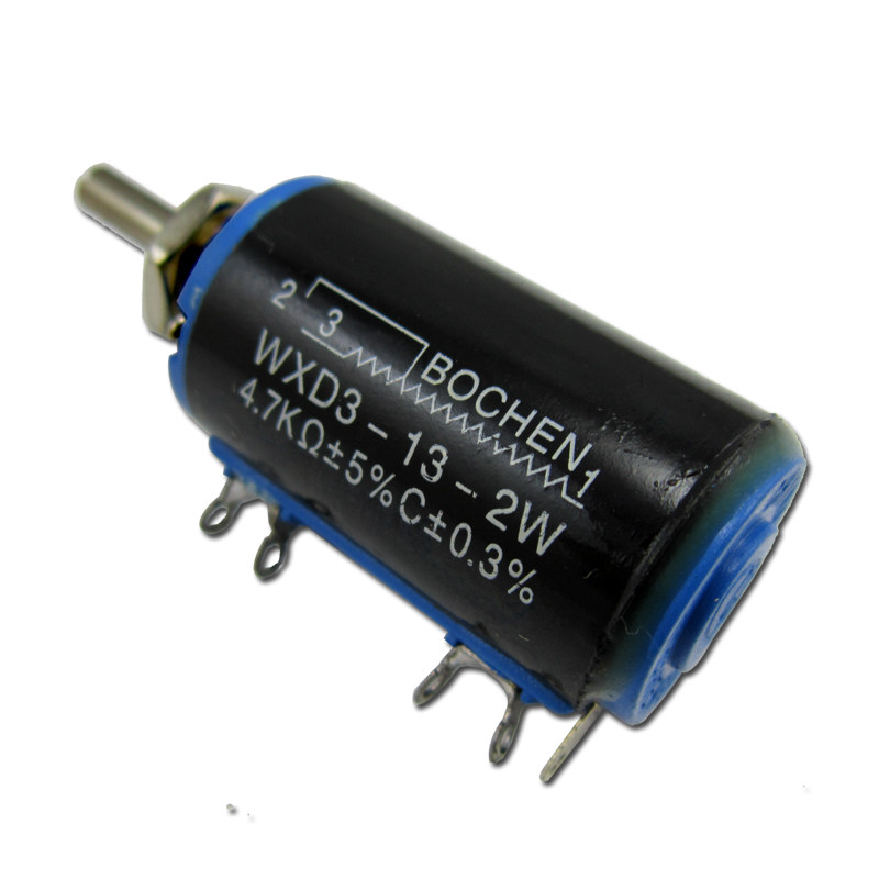 WXD3-12多圈线绕可调电阻变阻电位器2W5圈2K2/4K7/10K等调速变频_虎窝淘