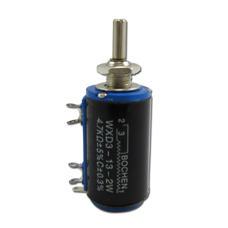 WXD3-12多圈线绕可调电阻变阻电位器2W5圈2K2/4K7/10K等调速变频_虎窝淘