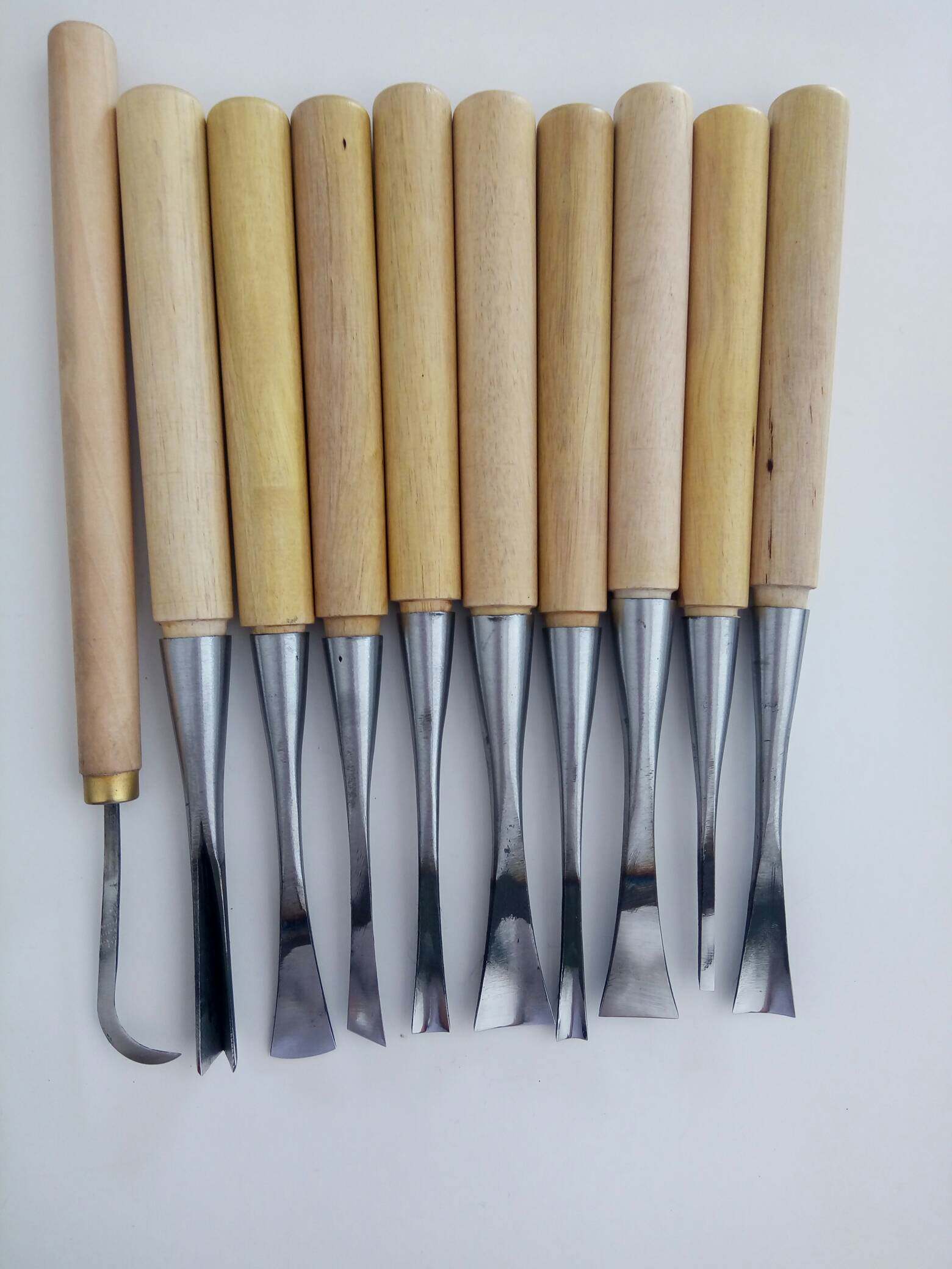 东阳手工雕刻刀木雕刀具木工刻刀铁匠师傅锻打打坯凿修光刀包邮_虎窝淘