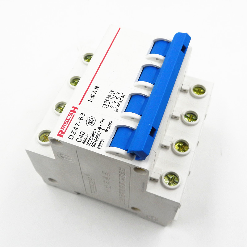 RMSCSH小型断路器空气开关 4P DZ47-63 C40 4极40A开关_虎窝淘