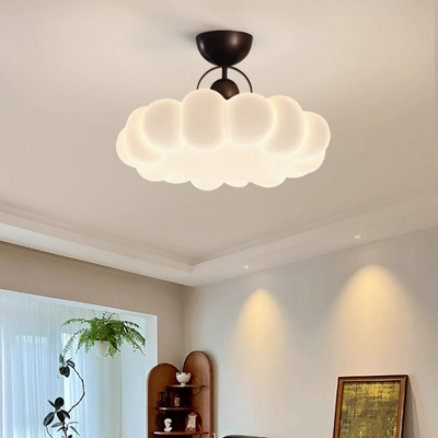 法式中古风卧室吸顶灯奶油风新款