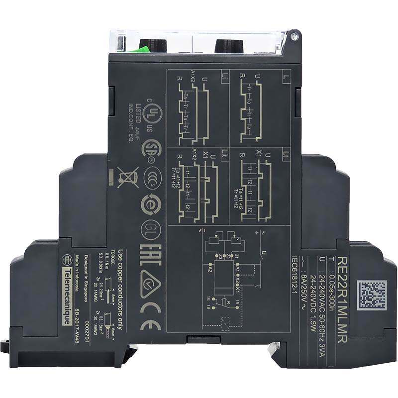 施耐德多功能时间继电器 RE22 R1 R2 AMR CMR KMR MAMR MYMR MLMR_虎窝淘