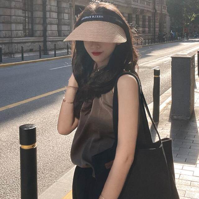 Main recommendation! Designer's Rafia Empty Top Hat UV Sunscreen and ...