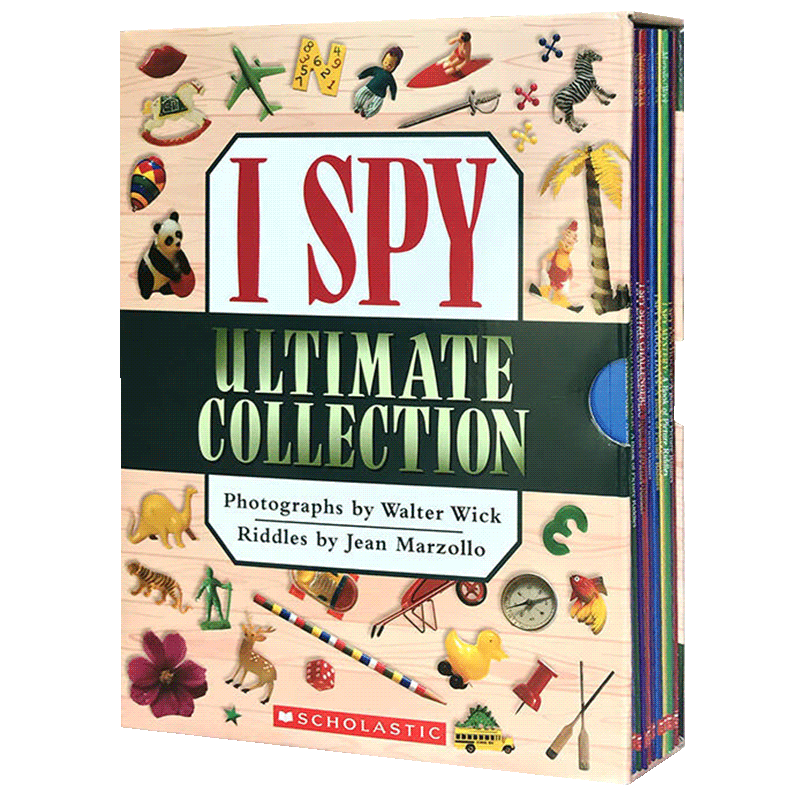 I Spy Ultimate Collection视觉大发现10册合集英文原版绘本开发大脑益智游戏 Scholastic进口原版英语书籍全景 ...