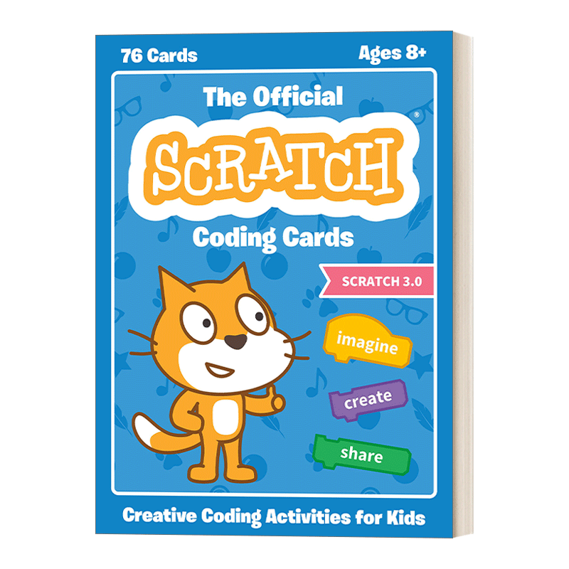 英文原版 The Official Scratch Coding Cards Scratch 3.0官方编程卡片儿童创意编程活动英文版进口英语 ...